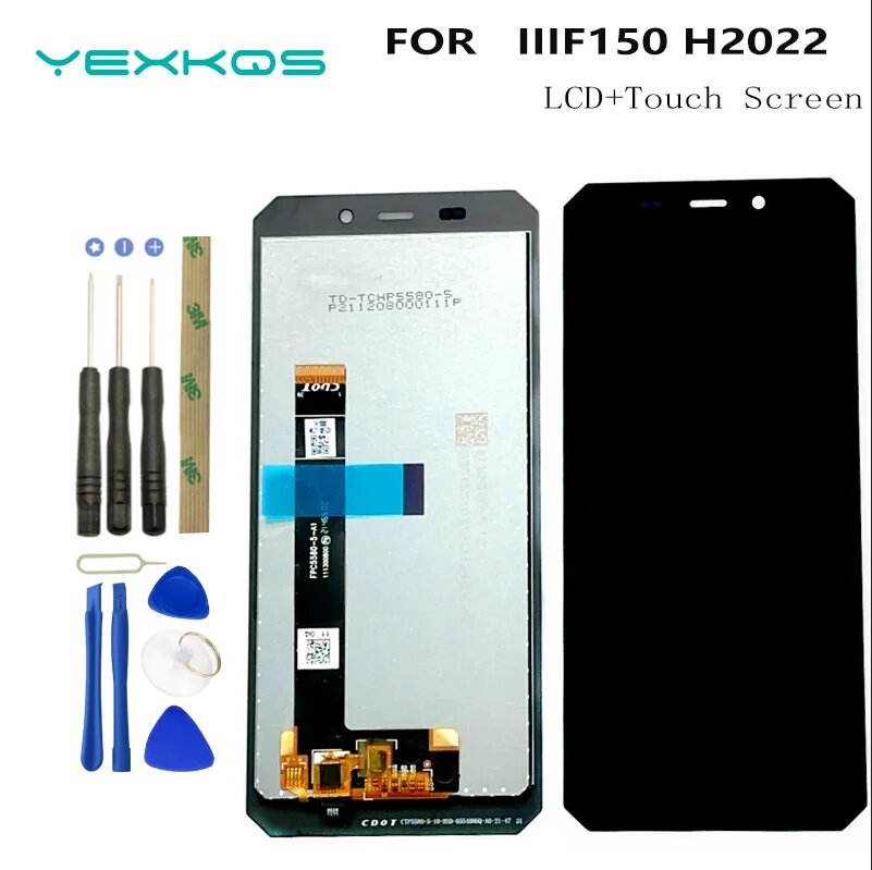 Оригинальный ЖК-дисплей Oukitel iiiF150 H2022, 5,5 дюйма и сменный преобразователь сенсорного экрана в сборе для F150 H 2022, ЖК-дисплей для телефона + инструмент