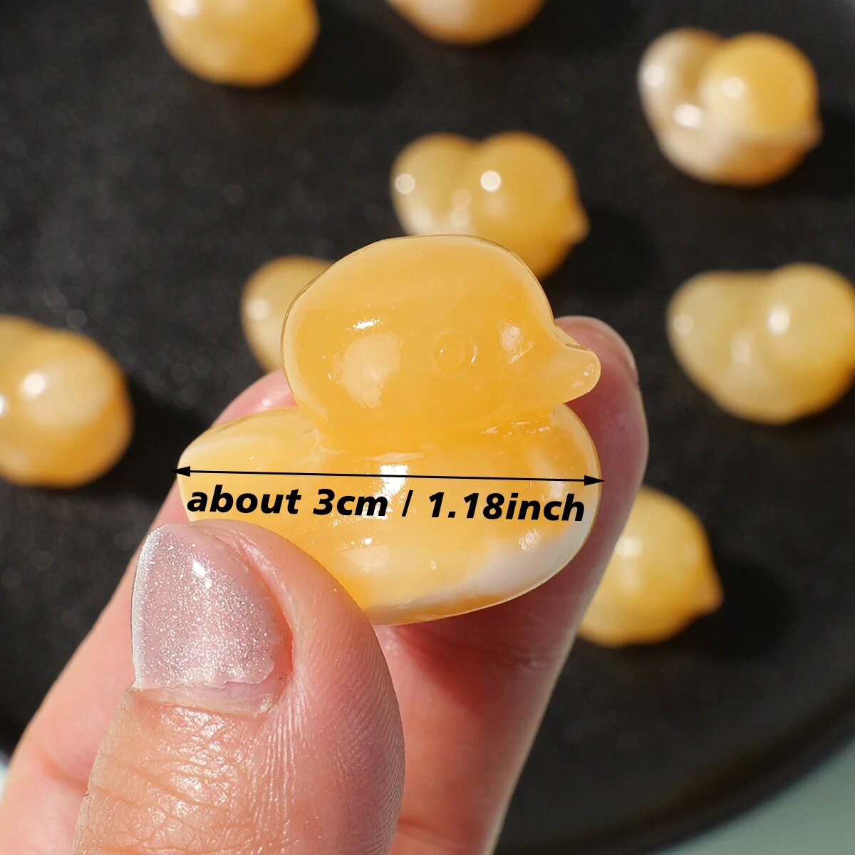 Натуральный Желтый Кристалл Кальцита, Резьба, Маленькая Утка, Орнамент, Фэн-шуй, Украшение Для Дома, Настольная Фигурка Живот.