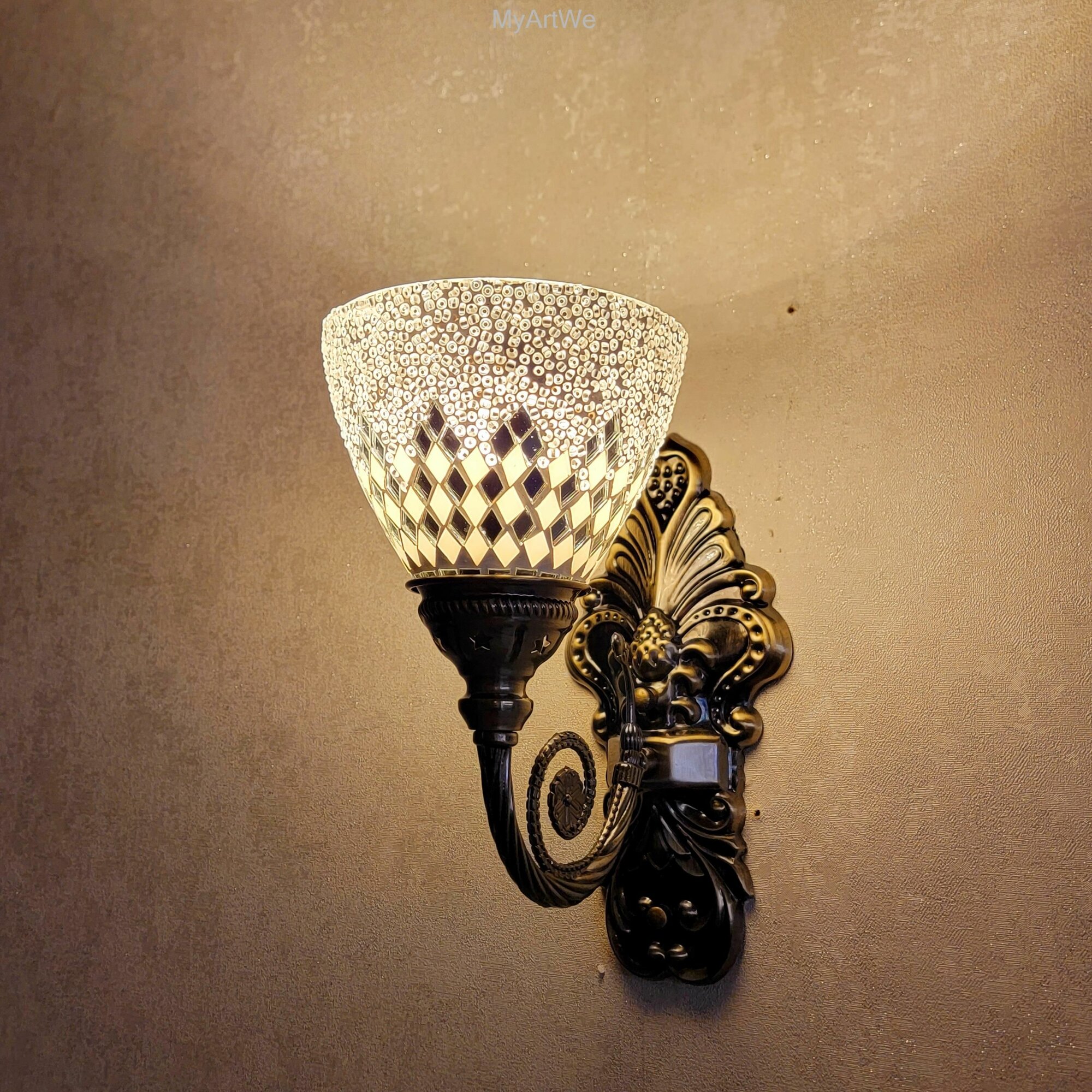 Бра MyArtWe M65W Настенный светильник из турецкой мозаики Мозаичная лампа