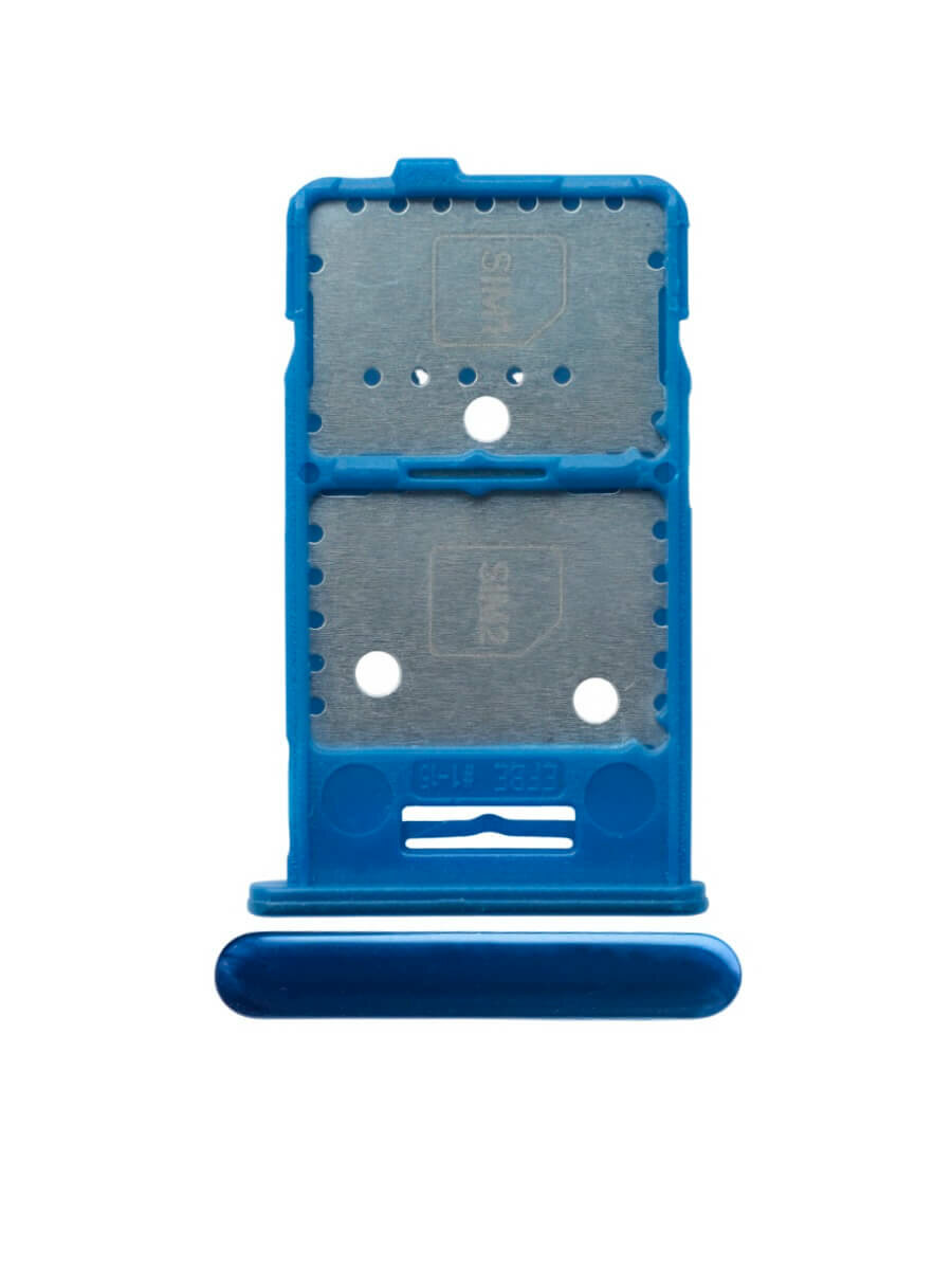 SIM-лоток (сим держатель) для Samsung Galaxy M31s (M317) Синий