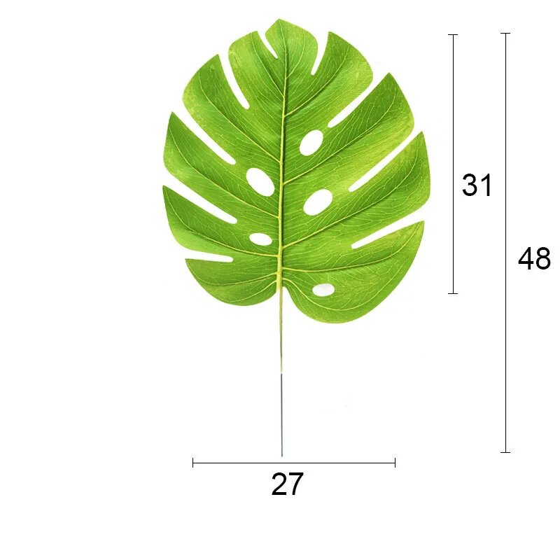 Искусственные листья монстеры Wusmart 3A Light Green