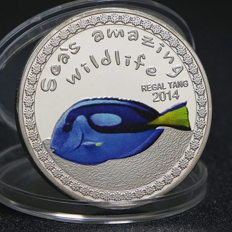 Серебряная монета "Regal Tang 2014", цвет 08