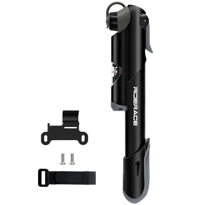 Ручной велосипедный насос RIDERACE с манометром