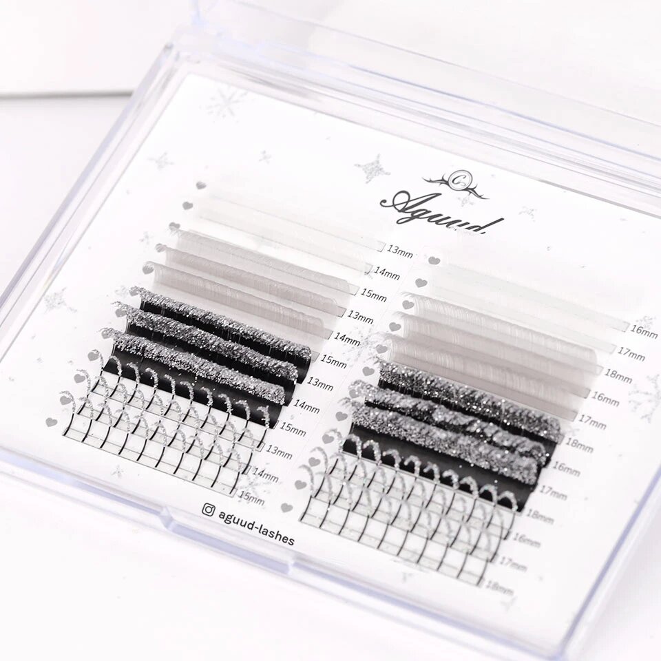 AGUUD Silver Series ресницы 24 ряда