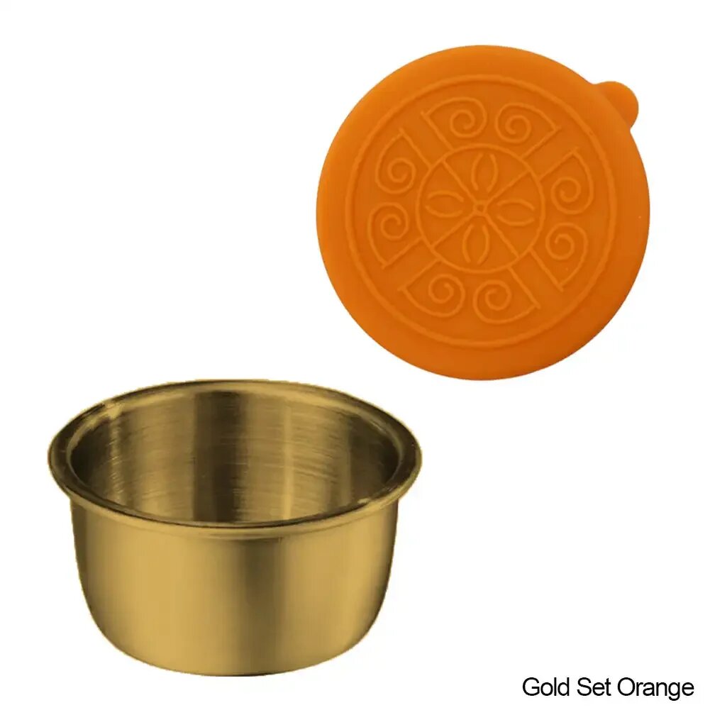 Контейнеры для соуса из нержавеющей стали 50 мл Gold Set Orange