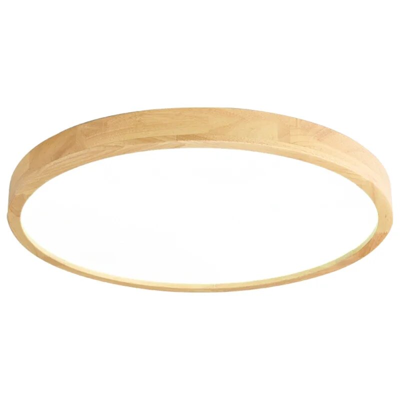 Потолочный светильник из дерева LED, 60cm-54w, wood color, warm light