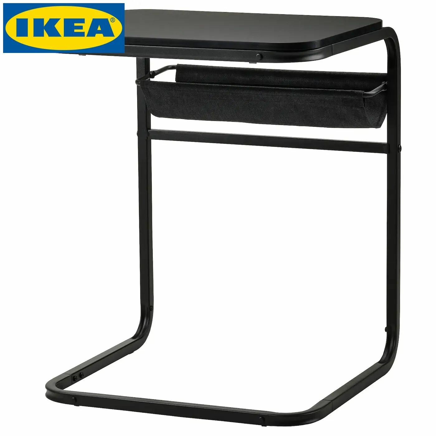 Приставной столик икеа придиванный для завтрака / Журнальный стол трансформер IKEA прикроватный для ноутбука