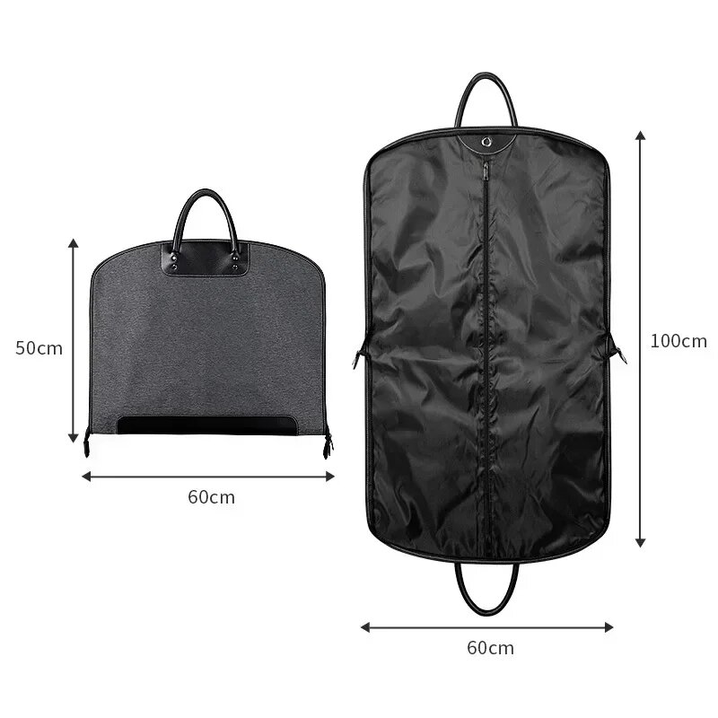 Водонепроницаемая дорожная сумка для костюма Oxford cloth+polyester+leather, Черный