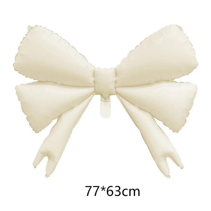 Радужный медведь-торт фольгированный шар Globos Белый, bow cream 2