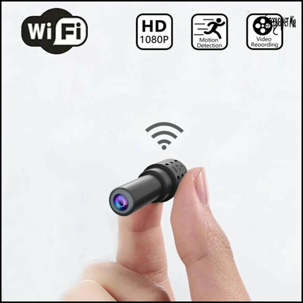 Мини-IP-камера, WiFi HD 1080P IP-видеокамера , Беспроводная камера домашней безопасности