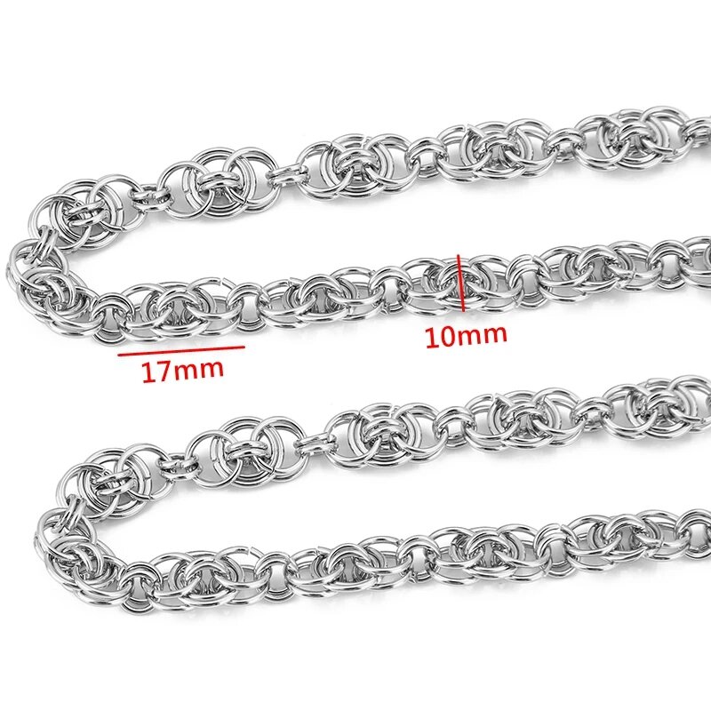 1-метровая большая цепочка из нержавеющей стали для ручной работы, толстая большая цепочка, изготовление ювелирных изделий своими руками, браслет, ожерелье, ювелирная цепочка