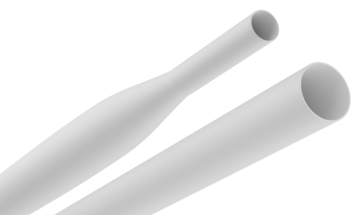 Термоусадочная трубка ЭРА NO-224-440 ТТУ нг-LS полиолефин белый, длина 1м, диаметр 10(5)мм, Б0067677 / термотрубка