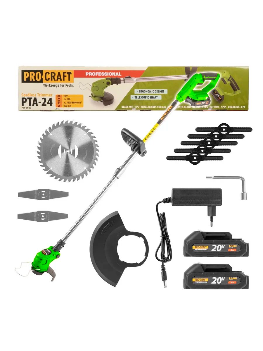 Аккумуляторный триммер Pro-Craft PTA24