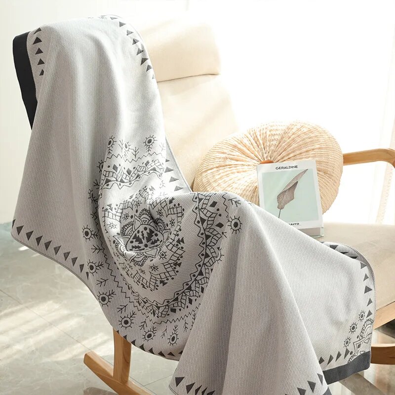 DUOFEIYA 4-слойное хлопковое банное полотенце 80x160 см Datura