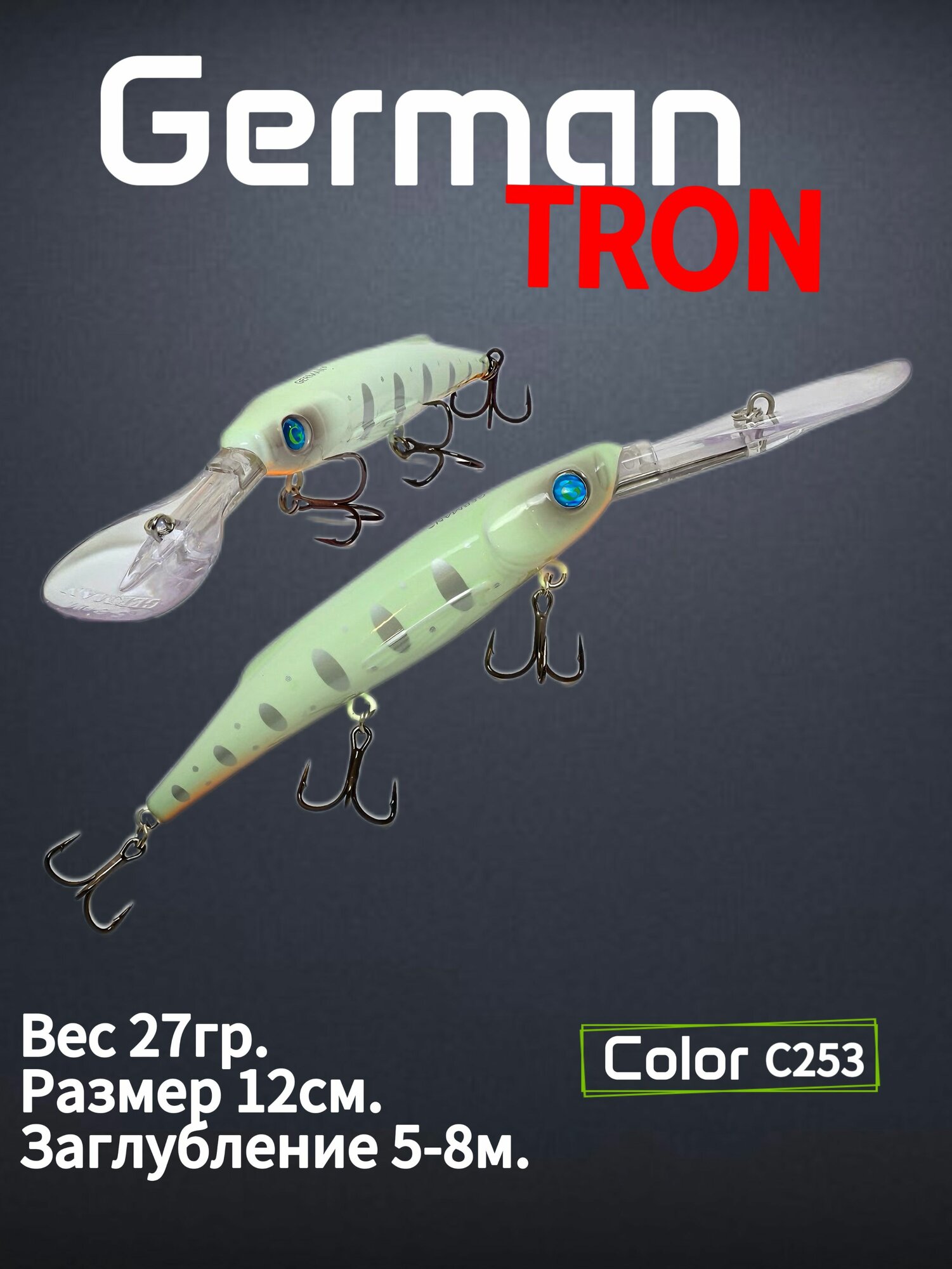 Воблер для троллинга German GG Tron C253 / Salmo Freediver