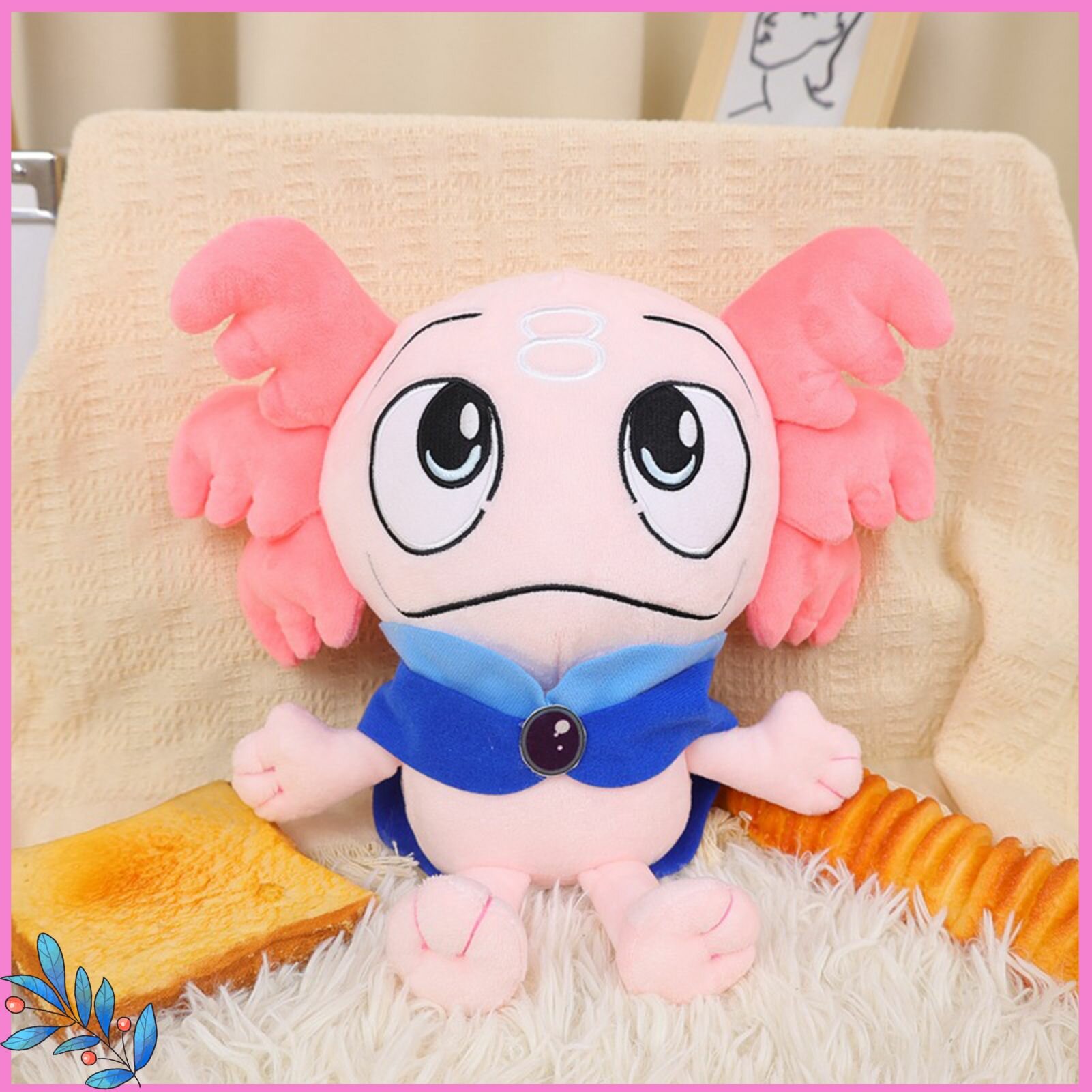 Плюшевая игрушка Аксолотль из игры Billie Bust Up, 30 см, мягкая, для подарка — фото 1
