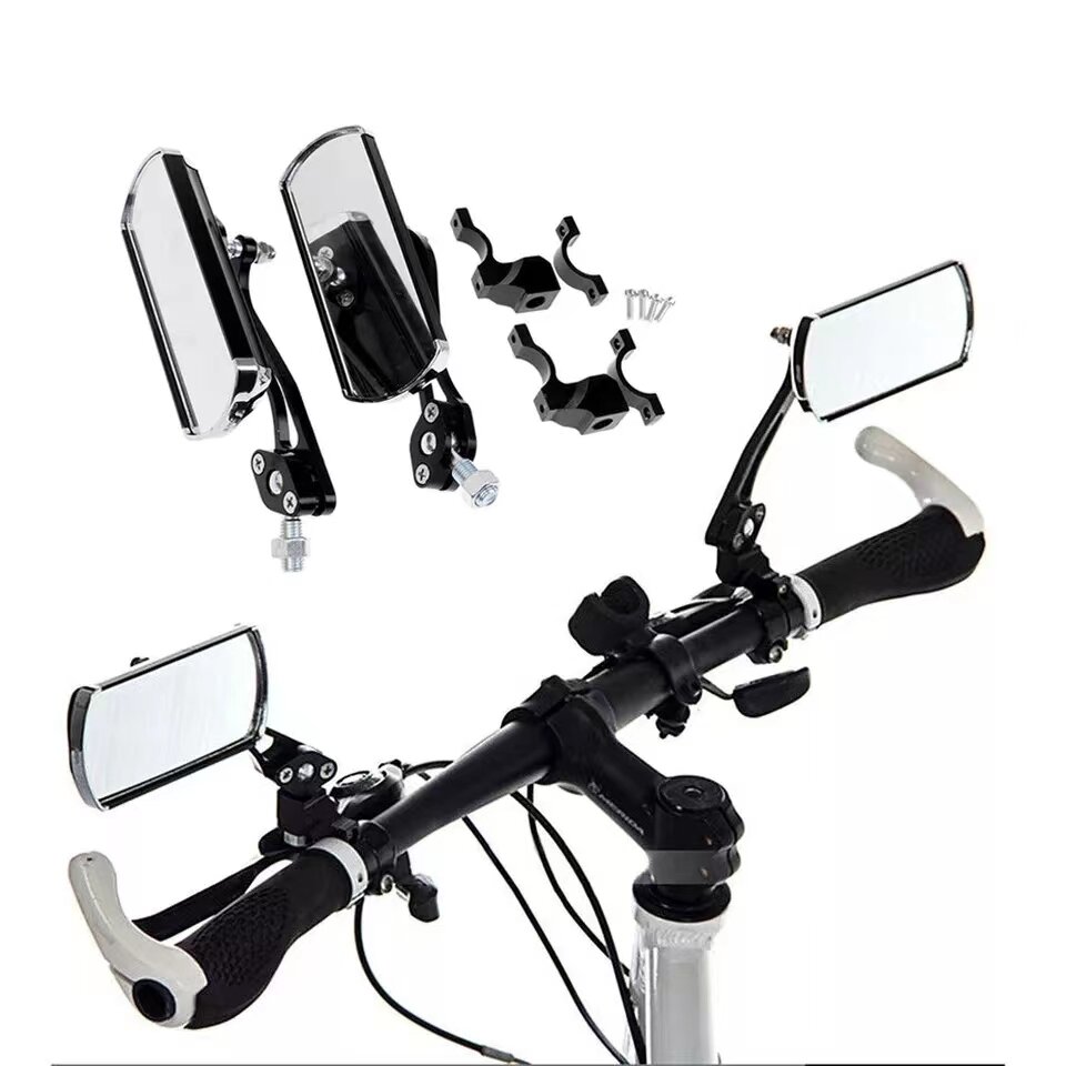 2 упаковки Велосипедное зеркало заднего вида, регулируемое поворотное зеркало