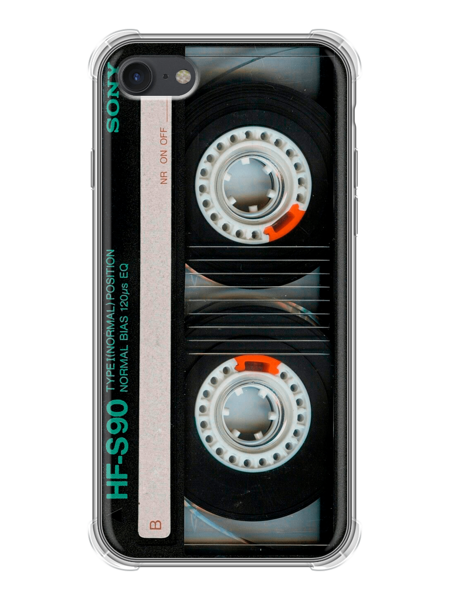 Чехол для iPhone 7, 8, SE 2020, SE 2022 Кассета ретро (Айфон 7, 8, СЕ 2020, СЕ 2022)