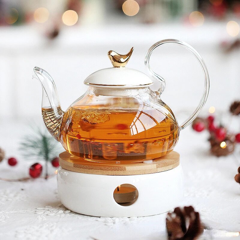 Pyrex стеклянный чайник для заваривания чая, Midnight Warbler 600