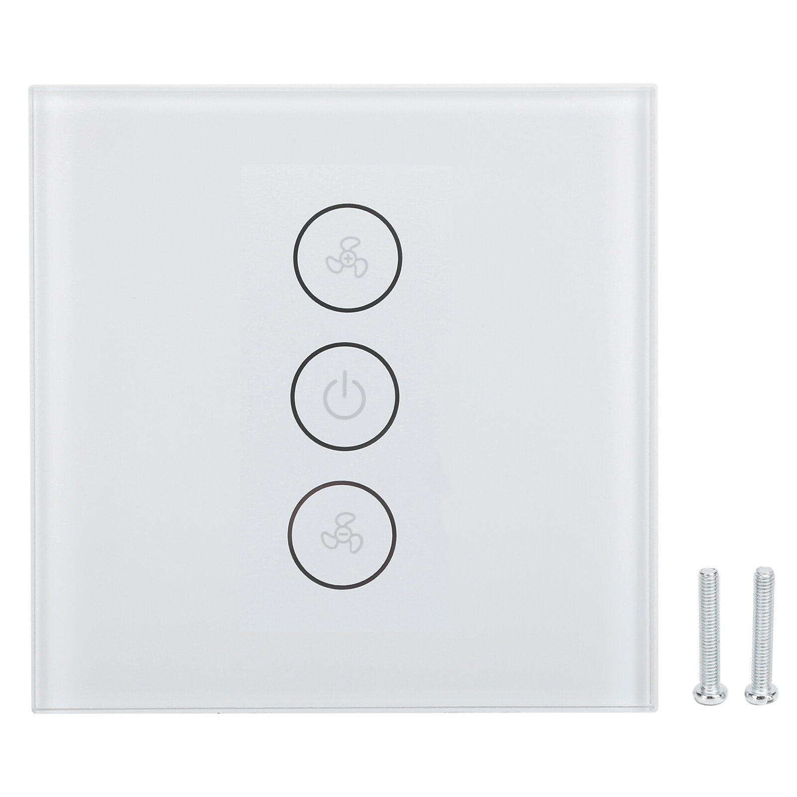 Умный Wi-Fi диммер для вентилятора, беспроводной таймер, голосовое управление через приложение для Tuya 110-240 В 50/60 Гц, белый.