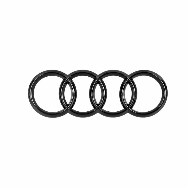 Эмблема Audi Glossy Black 6X2cm для авто