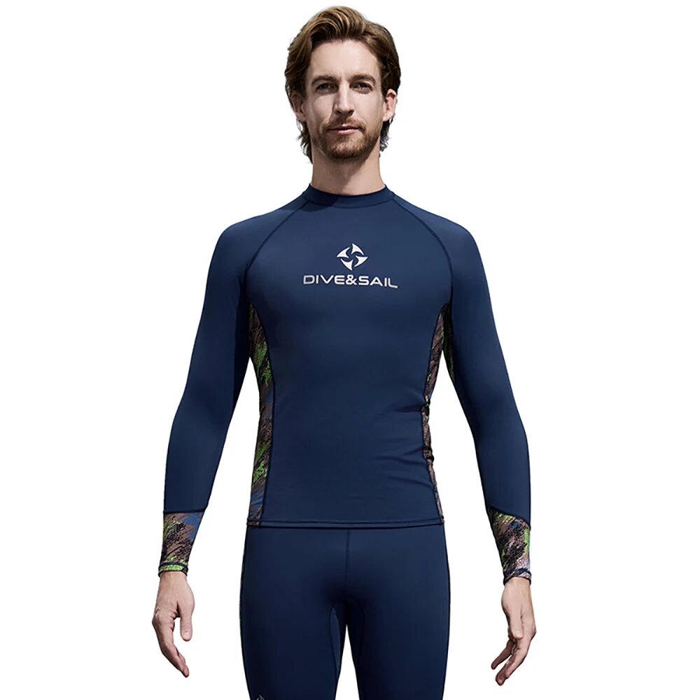 Солнцезащитная футболка для серфинга, дайвинга, защита кожи, купальник с длинными рукавами, плавающие топы для плавания с защитой от ультрафиолета, лайкра, топы для дайвинга