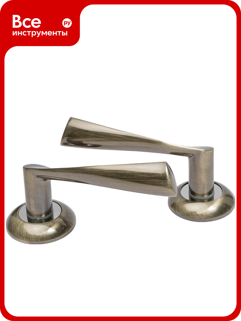 Комплект ручек Аллюр оскар AB 1300 старая бронза 10908