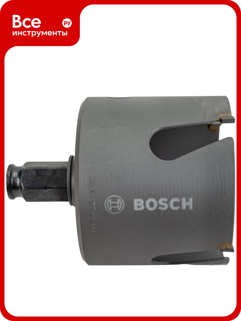 Коронка пильная (80 мм) Bosch 2608584768 с твердосплавным покрытием, Power Change, предназначена для точного реза