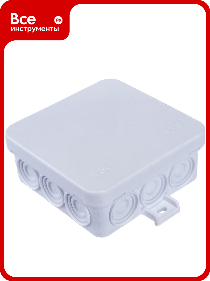 Распределительная коробка Рувинил ОП 85х85х35мм 12 вводов IP54 белый 67093Б