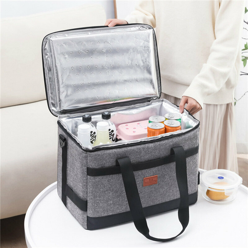 Сумка-термос для бутылок объемом 68 литров серая сумка-холодильник