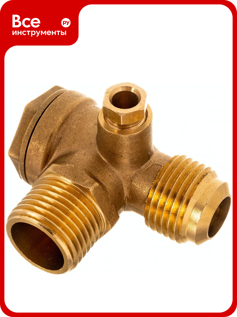 Клапан обратный для компрессора резьба наружная M1/2хM1/2 Pegas pneumatic 4306, из строя