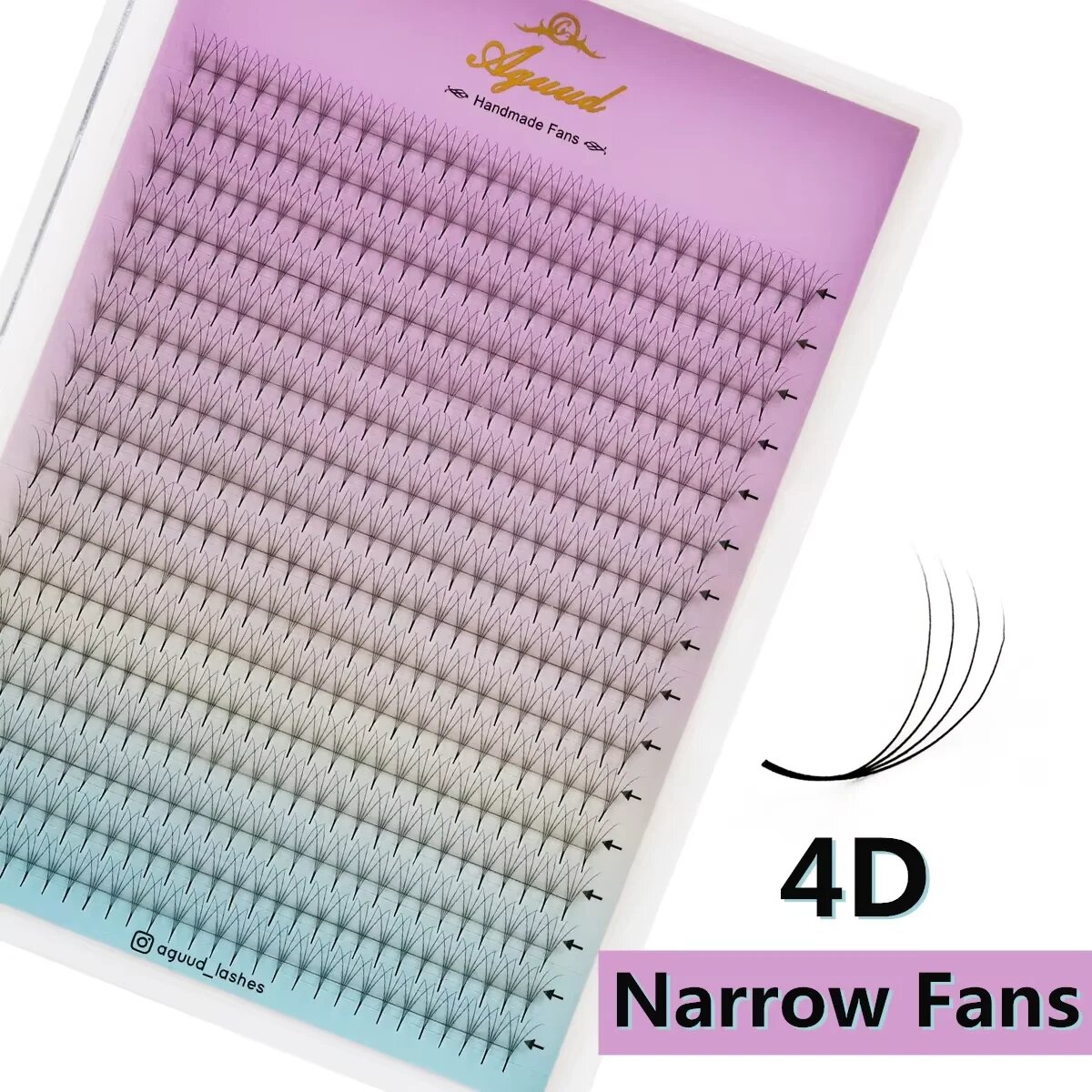 AGUUD 4D D-изгиб ресницы MIX(8-15) XL-4D(480 fans)
