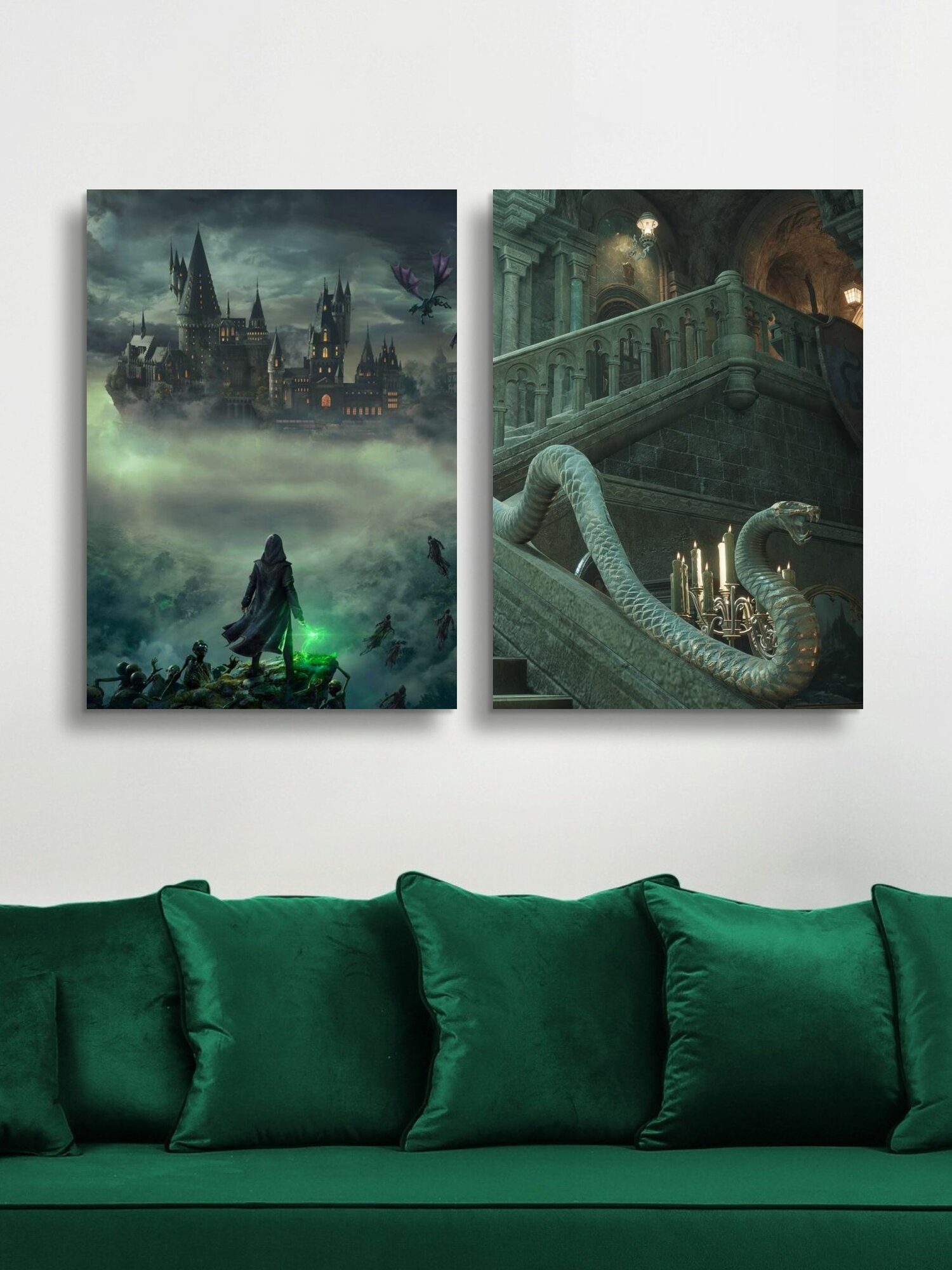 Картина Тайны Хогвартса модульная 50x70см 2шт.
