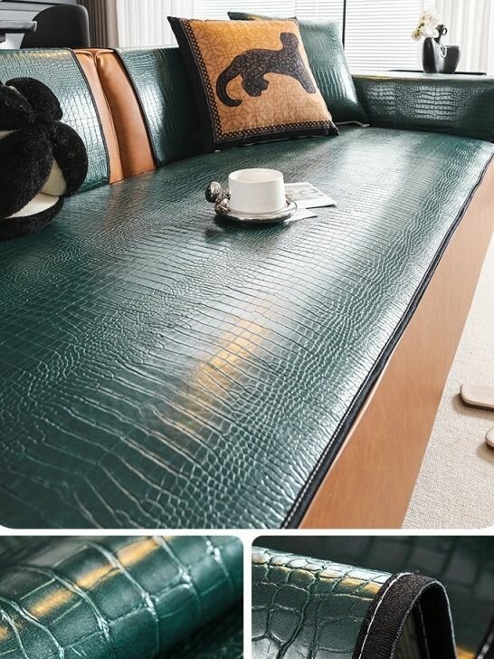 Диванная Подушка Из Искусственной Кожи, Противоскользящий, Водонепроницаемый И Антипригарный Ворс, Ткань Для Чехла Для Дивана