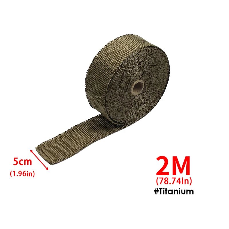 Тепловая лента для выхлопных газов, глушитель мотоцикла, термолента, лента для автомобиля, мотокросса, велосипеда, стекловолокно, высокотемпературные защитные детали