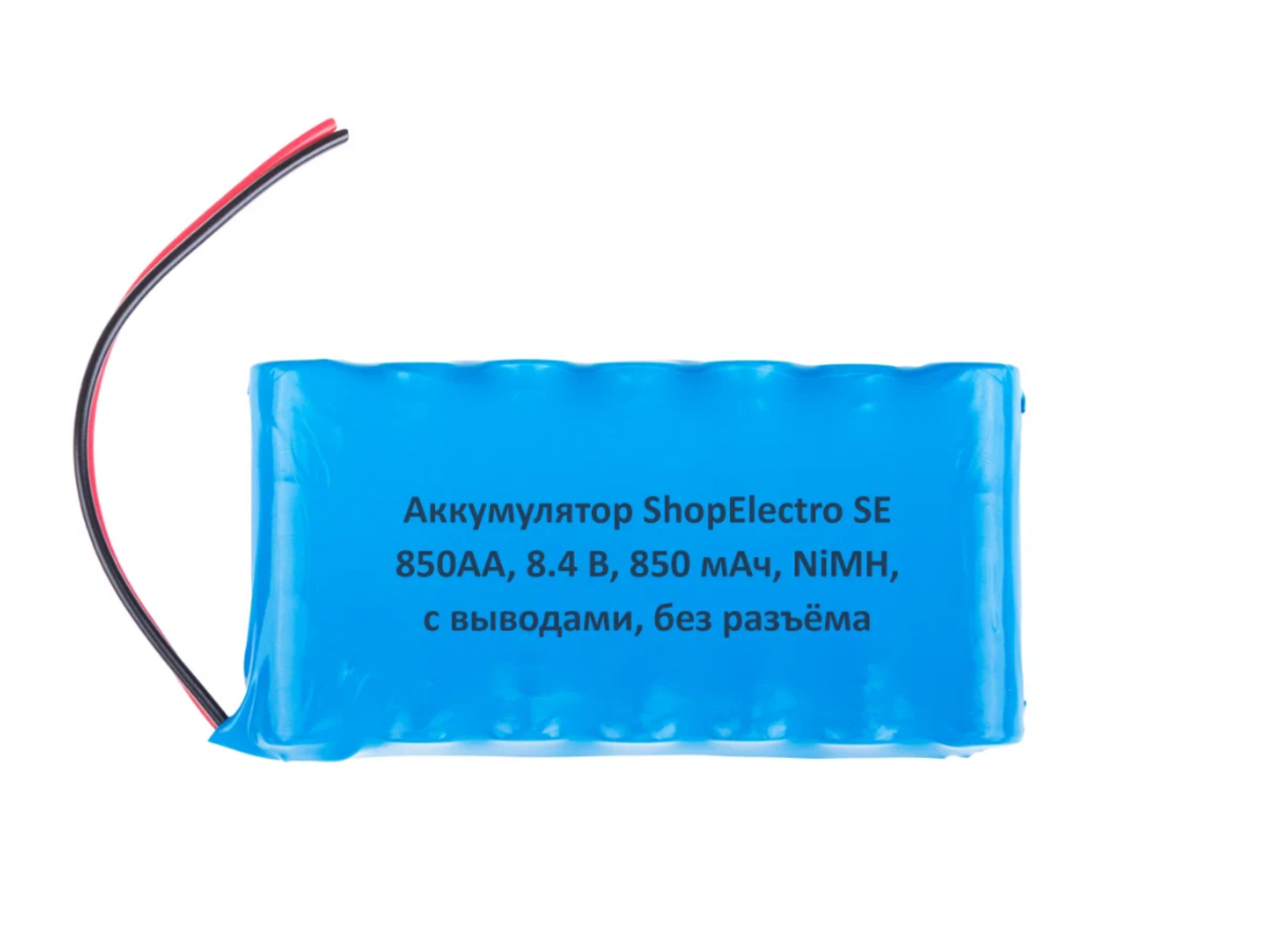 Аккумулятор ShopElectro SE 850АА, 8.4 В, 850 мАч/ 8.4 V, 850 mAh, NiMH, с выводами, без разъёма