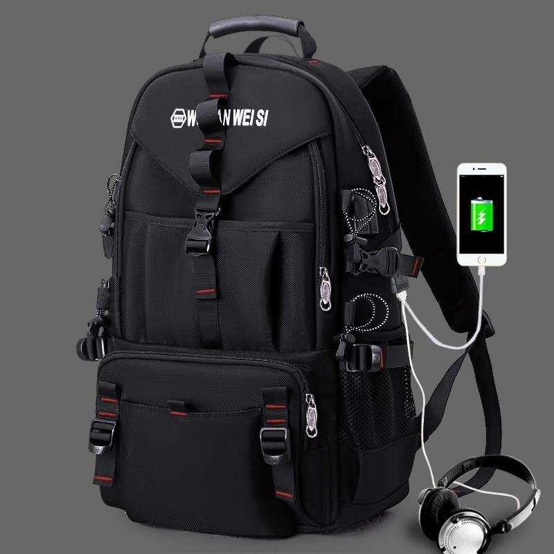 Рюкзак, мужской, водонепроницаемый, с USB-интерфейсом, 20-35 л