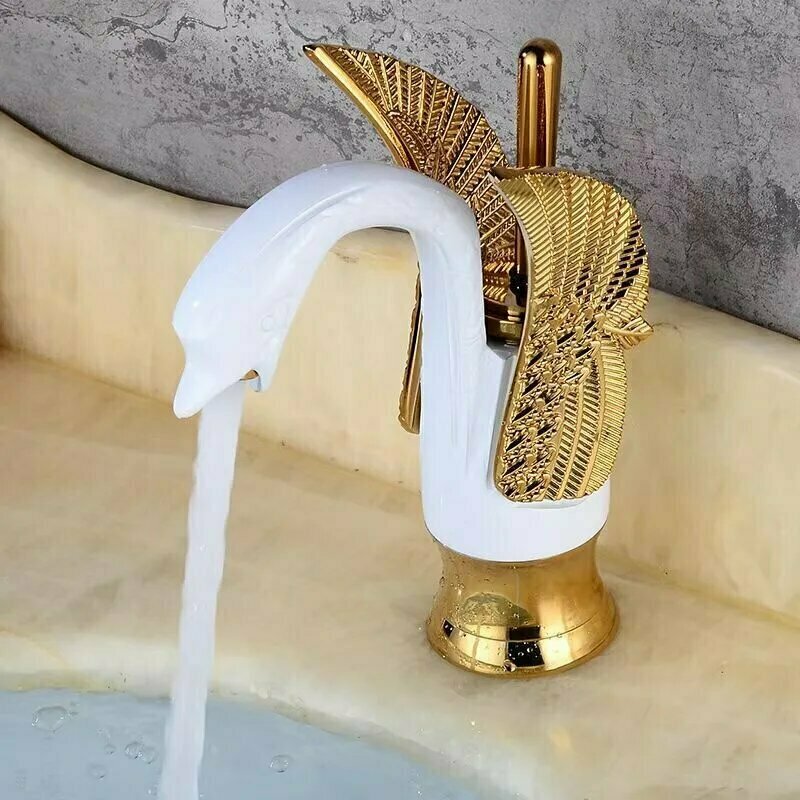 Смеситель Swan Brass Bird, латунь, цвет зеркальная полировка, 1 ручка