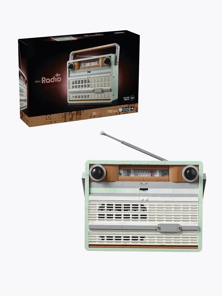 Конструктор 3D модель, Ретро радио, 91034