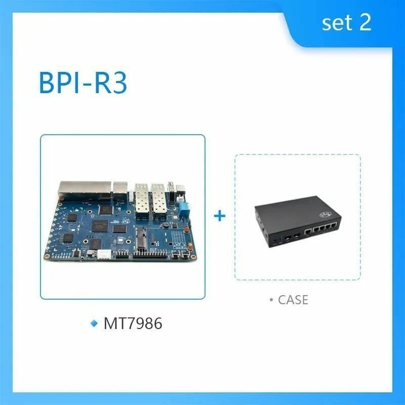 Компьютер в сборке Banana Pi BPI R3