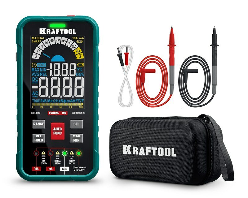 Мультиметр Kraftool 59870 KMS-15 цифровой