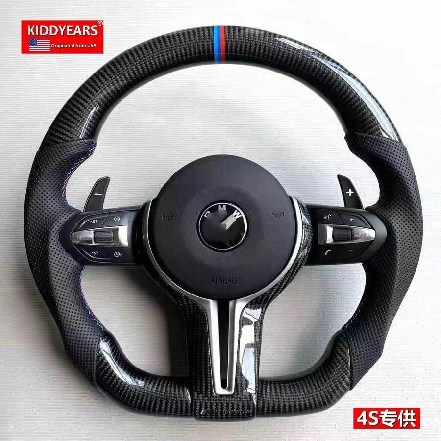 Рулевое колесо из углеродного волокна для BMW 3 серии 5 серии X1 X3 X5 X6 с заводской сборкой и улучшенной эргономикой