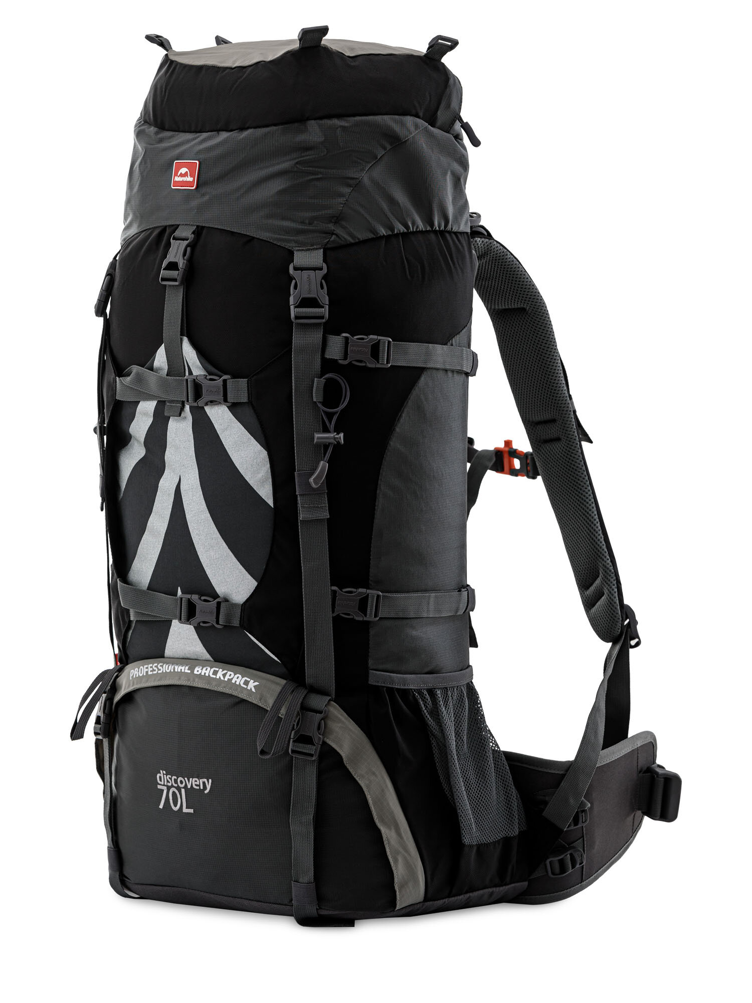 Рюкзак Naturehike Discovery 70 L Black/Gray (uni: one size)