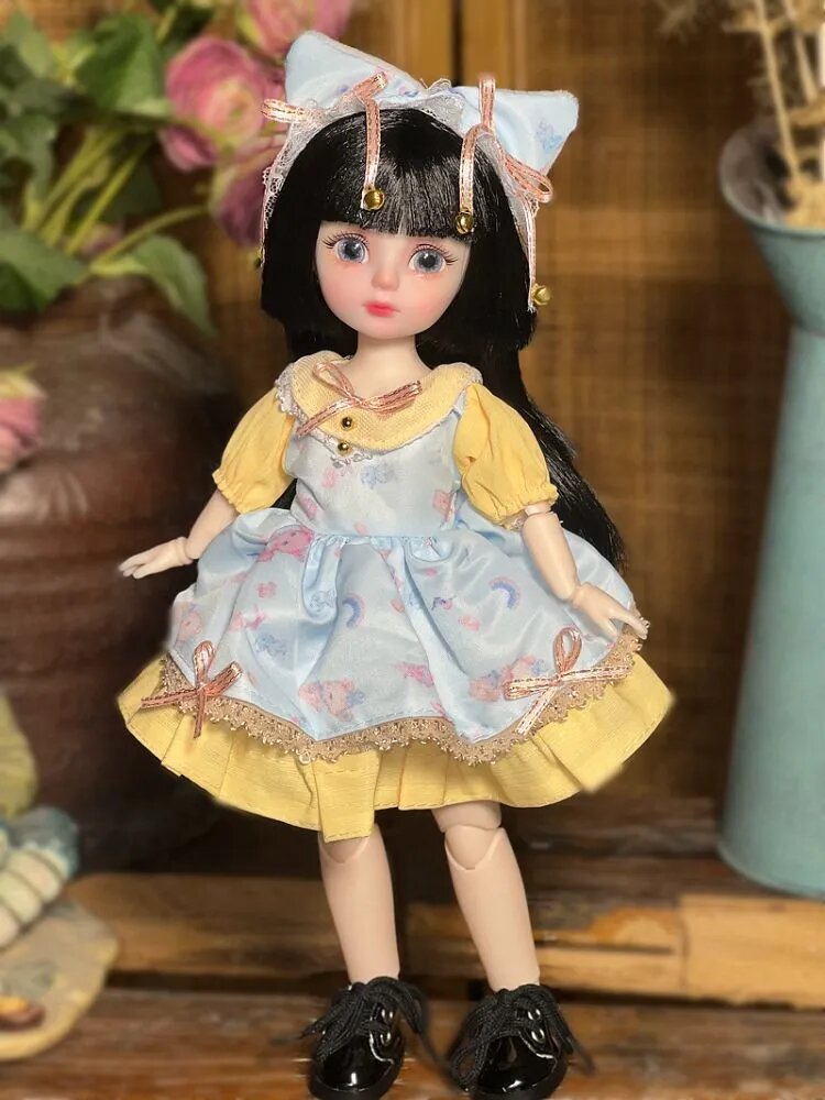 Укла Лори 30Cm, 6 часов Bhd полный набор, 20 суставов, макияж
