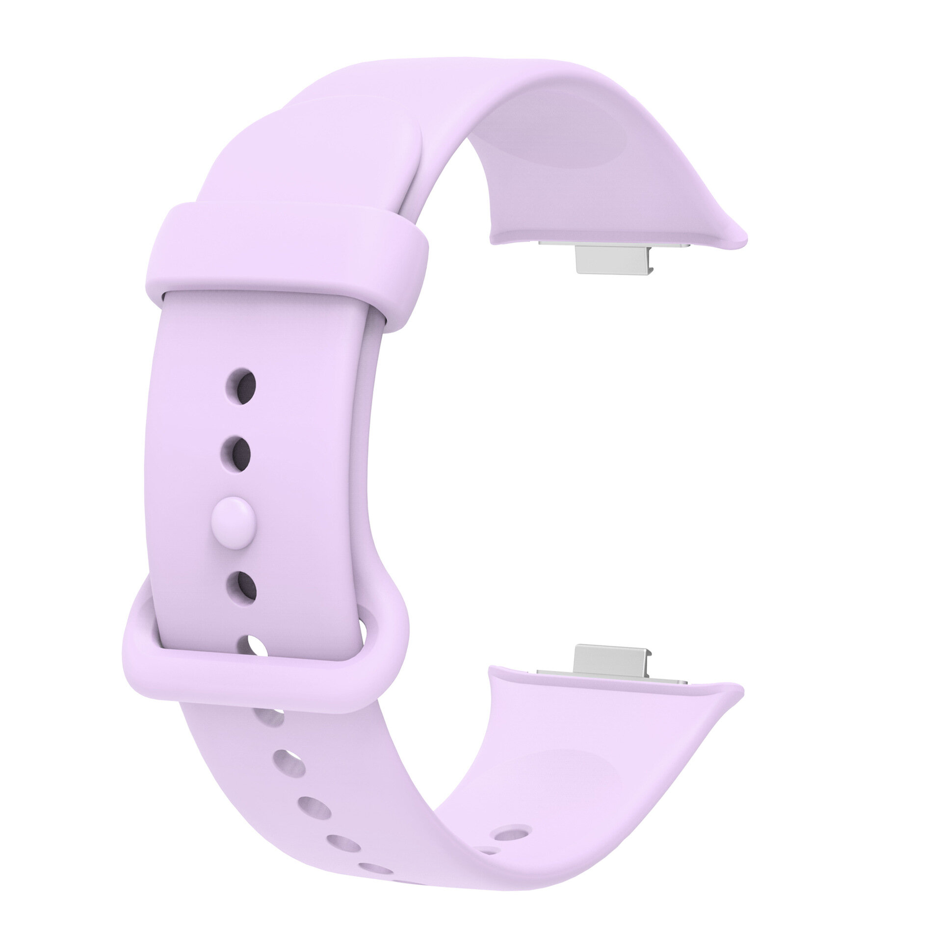 Сменный силиконовый ремешок MyPads для смарт-часов Xiaomi Smart Band 9 Pro, 20mm, сиреневый MyPads