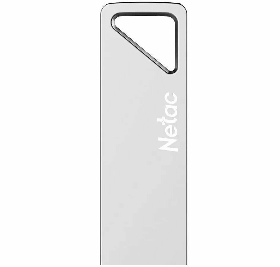 Флеш-накопитель NETAC 32GB U326, USB 2.0, металлический корпус, серебристый, NT03U326N-032G-20PN