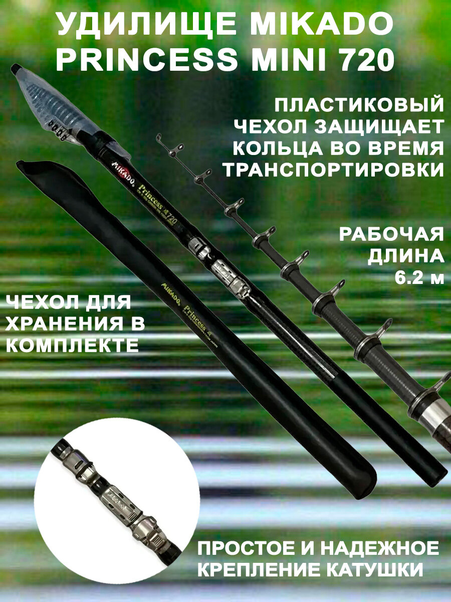 Удилище Mikado mini с кольцами