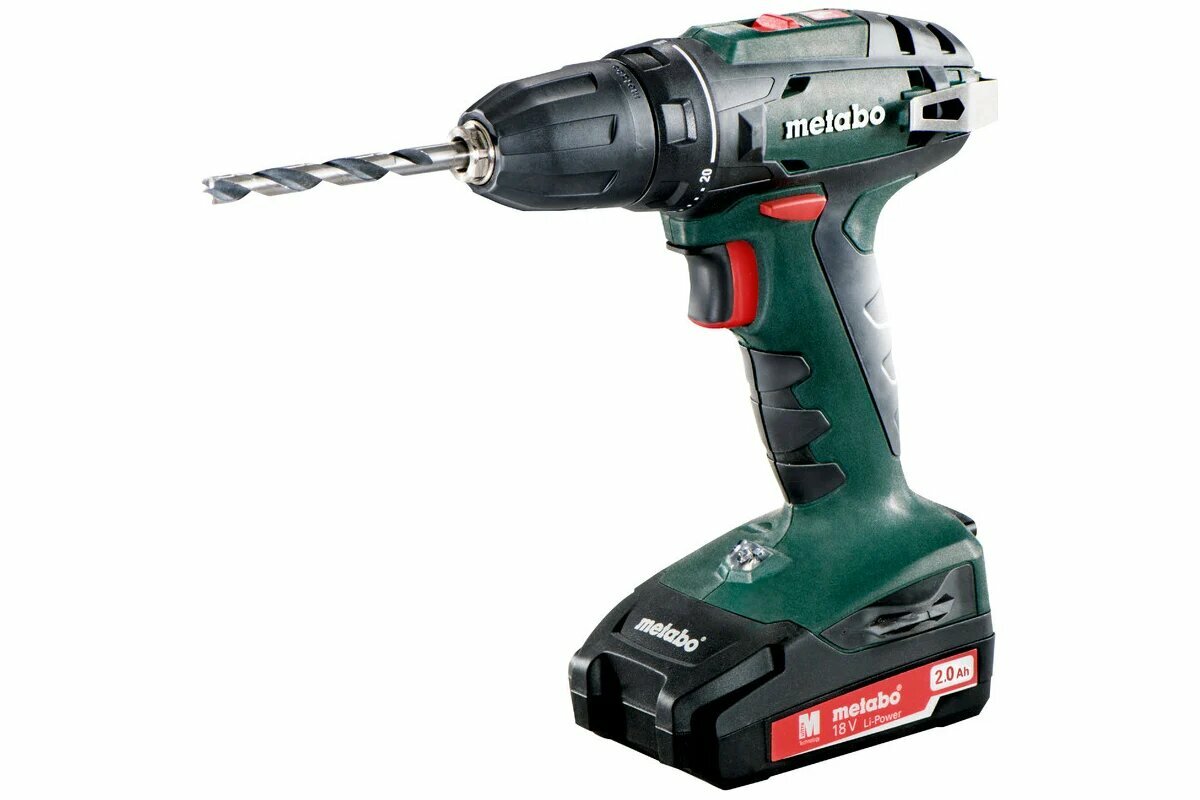 Аккумуляторная дрель-шуруповерт Metabo BS 18, 48 Нм, Li-Ion, зеленый