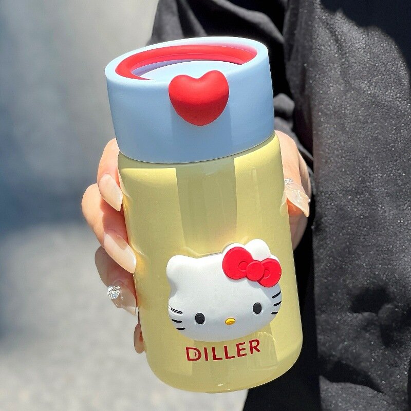 Термокружка HelloKitty для девочек, высококачественная мини-кружка карманного типа, портативная, для заваривания чая и воды