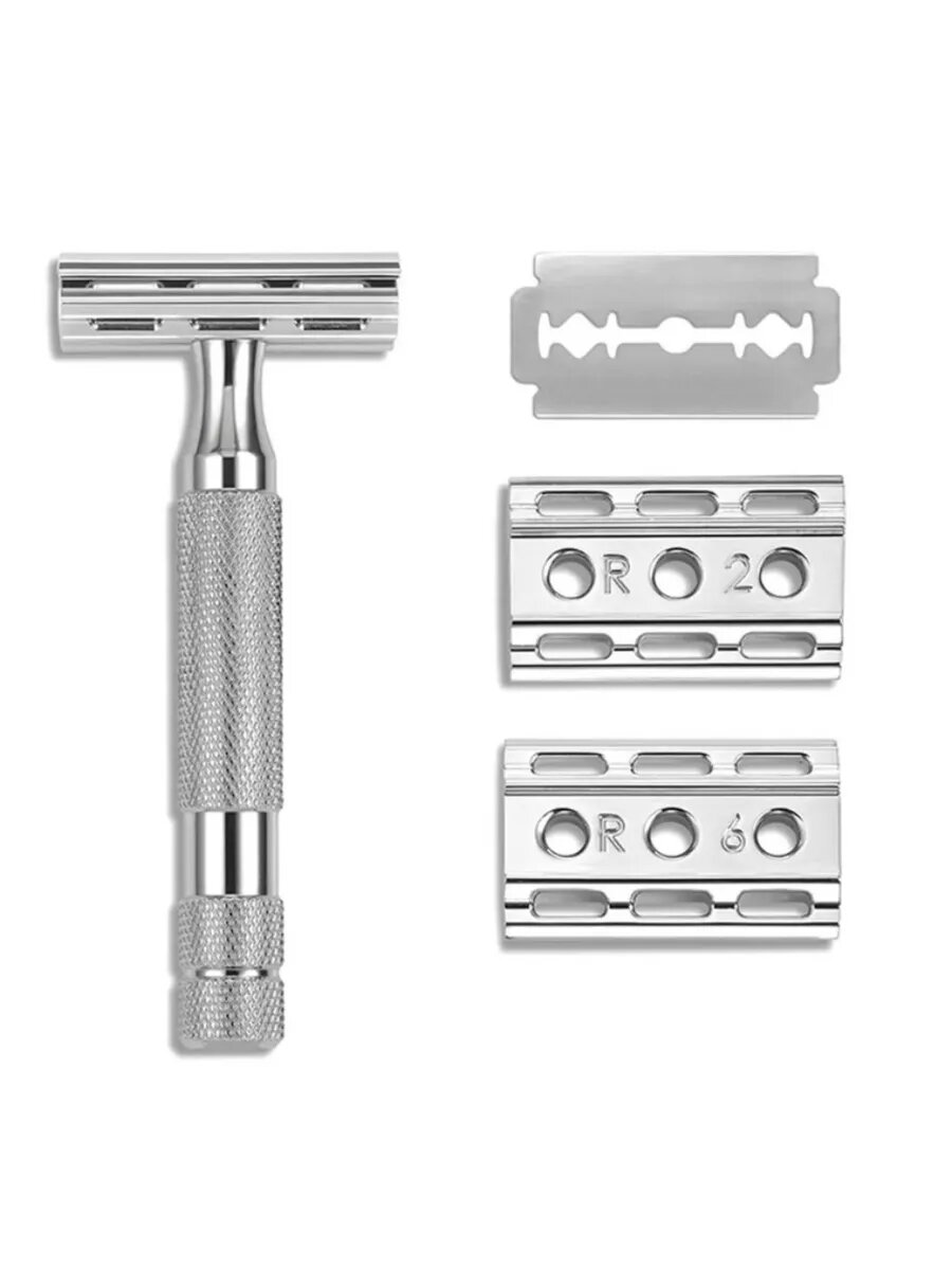 Станок бритвенный Kingrinder Rockwell, нержавеющая сталь, с двухсторонней плитой